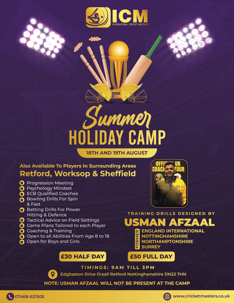 Summer Holiday Camp | International Cricket Masters
